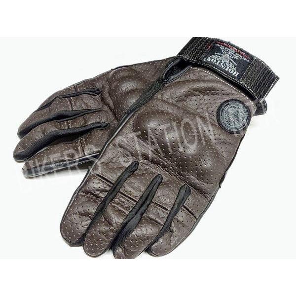 HOUSTON ヒューストン HTVG-2322S 春夏グローブ パンチングレザーメッシュグローブ 全2色 ブラック ブラウン :HTVG-2322S-BK:BIKERS STATION ...