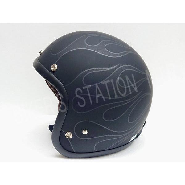 72JAM JET HELMET JJ-16 JJ-22 アルファレイズ ジェットヘルメット 全2色 ステルス マットブラック マットレッド フレアデザイン ファイアーパターン フレイムス ...