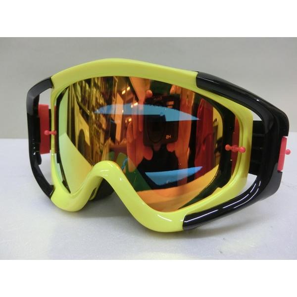 SWANS スワンズ ゴーグル MX-TALON-M イエロー×ブラック フラッシュオレンジミラー×スモーク MXタロン バイク用ゴーグル ...