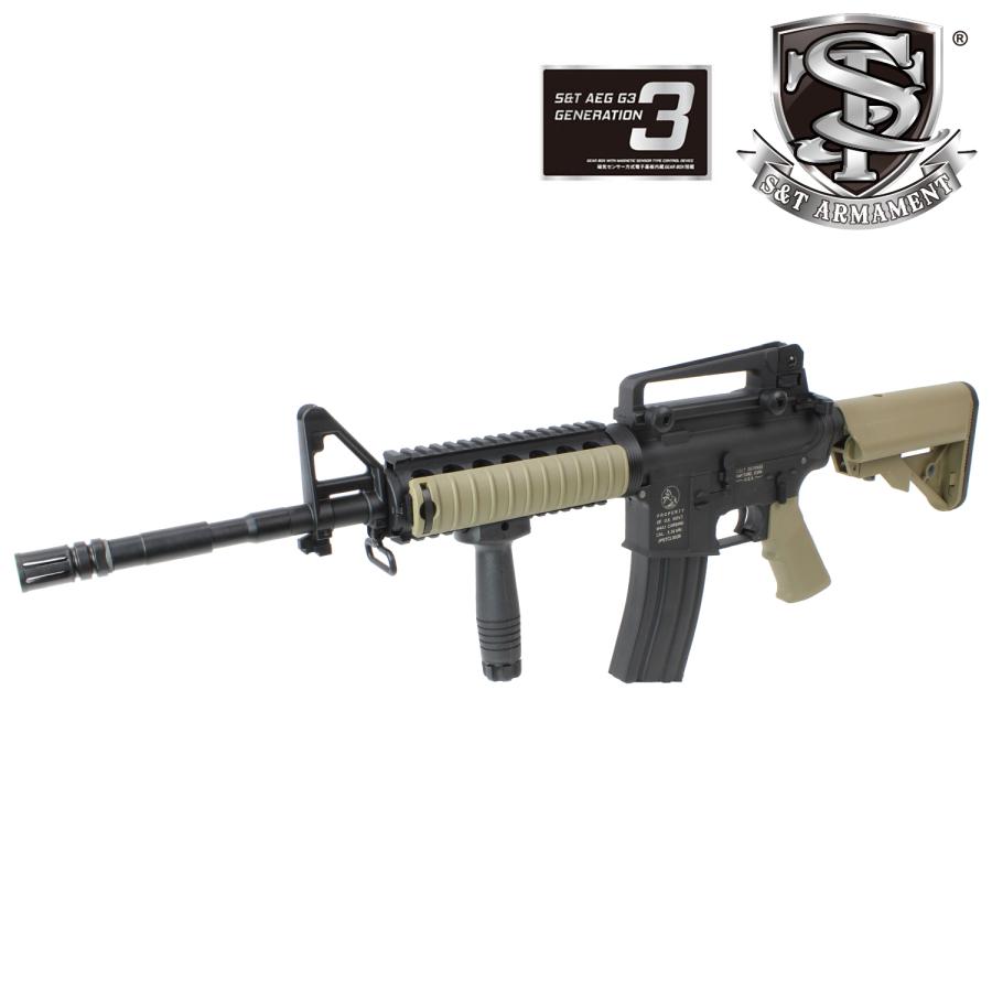 S&T M4A1 R.I.S スポーツライン G3電動ガン DE セット（電子トリガー搭載）【180日間安心保証つき】 : web shop アシュラ - 通販 - Yahoo!ショッピング