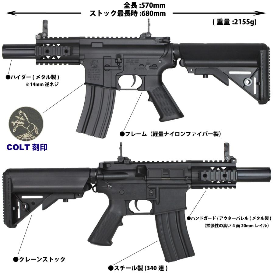 S&T M4 FF3.5インチ SD チャレンジャーライン G3電動ガンBK(COLT刻印)（電子トリガー）【6点セット】【180日保証】【さらに値引き中】 : web shop アシュラ ...