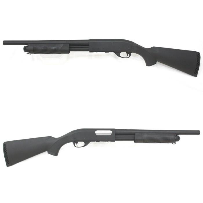 S&T M870 ミディアム エアーショットガン（レミントン刻印） BK 【180日間安心保証つき】 : web shop アシュラ - 通販 - Yahoo!ショッピング