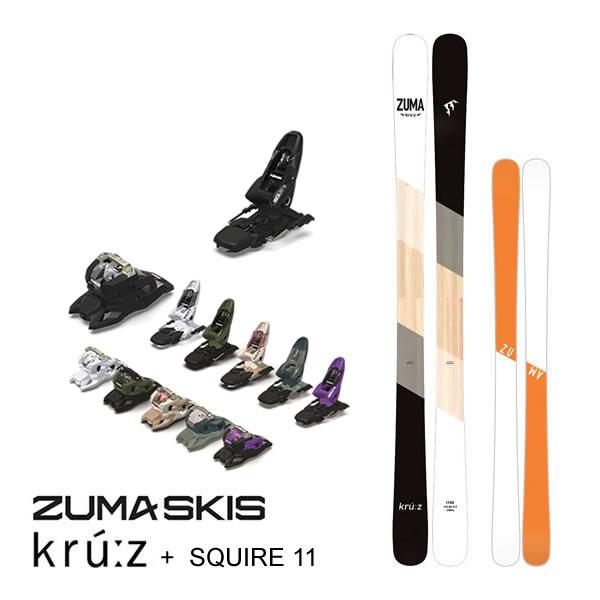 ZUMA フリースタイルスキー KRUZ クルーズ (22-23 2023) + 24 マーカー SQUIRE 11 90mm ブレーキ ツマスキー 日本正規品 :35735 ...