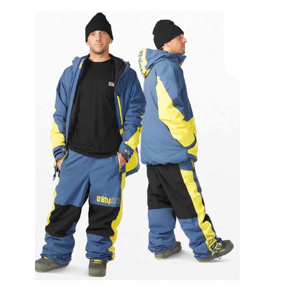 THIRTYTWO 32 23-24 スノーボードウェア メンズ パンツ SWEEPER -pants / BLUE YELLOW サーティー ...