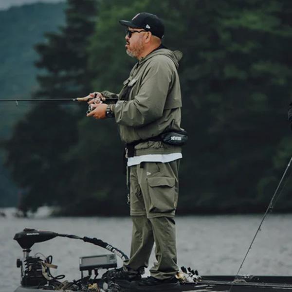 NEW ERA ニューエラ アウトドア フィールド 2Way トラックパンツ Angler Collection オリーブ (14117000 ...