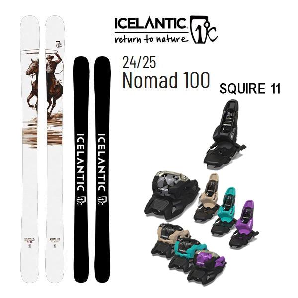 ICELANTIC アイスランティック スキー (24-25 2025) NOMAD 100 + 25 マーカー SQUIRE 11 ...