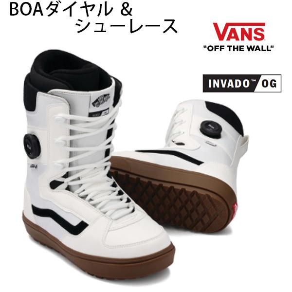 VANS バンズ スノーボード ブーツ メンズ INVADO OG / WHITE-GUM (BOA ひも ハイブリッド)（25-26 ...