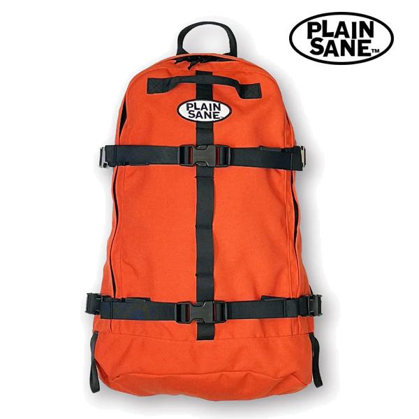 PLAIN SANE バックパック PS BACK PACK 15L / DEEP ORANGE スノーボード リュック バックカントリー ...