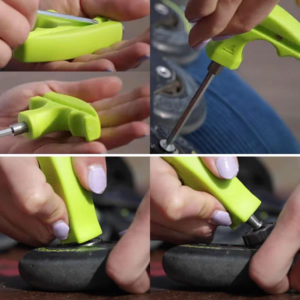 TECNICA（テクニカ） ローラーブレード インラインスケート メンテナンスツール BLADETOOL PRO -Green- ベアリング外し付レンチ 068Z0100D96 ...