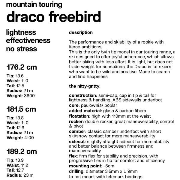 blackcrows スキー板 2025 Draco Freebird 単品 (板のみ) ドラコ フリーバード 24-25 ブラッククロウズ ...