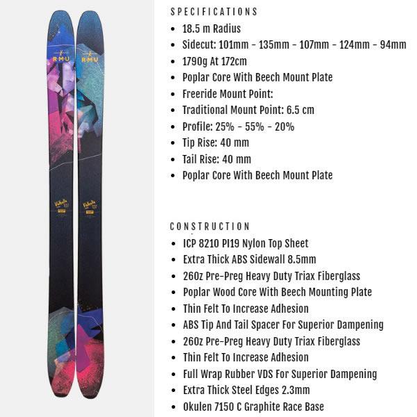 RMU SKI 2024 VALHALLA 107 WOOD (23-24 2024) + 25 サロモン STRIVE 12 115mm ブレーキ アールエムユー 日本正規品 ...