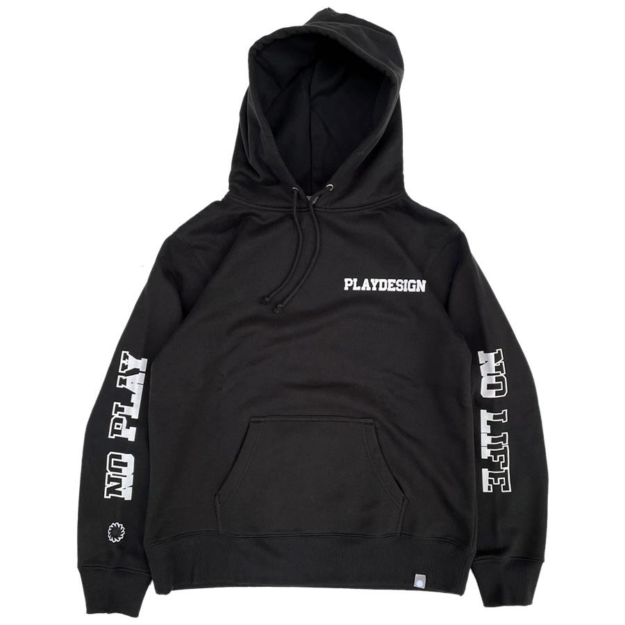 PLAY DESIGN プレイデザイン / P01 裏起毛プルオーバーパーカー PD HOODED SW - BLACK 22AW1PDHD メンズ : WebSports - 通販 ...