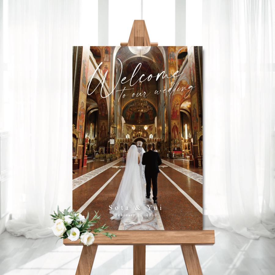 写真をウェルカムボードに【A4〜A1ポスタ―/パネル/キャンバス】結婚式 名入れ ウェディング 送料無料 : Wedding momo-noha - 通販 - Yahoo!ショッピング