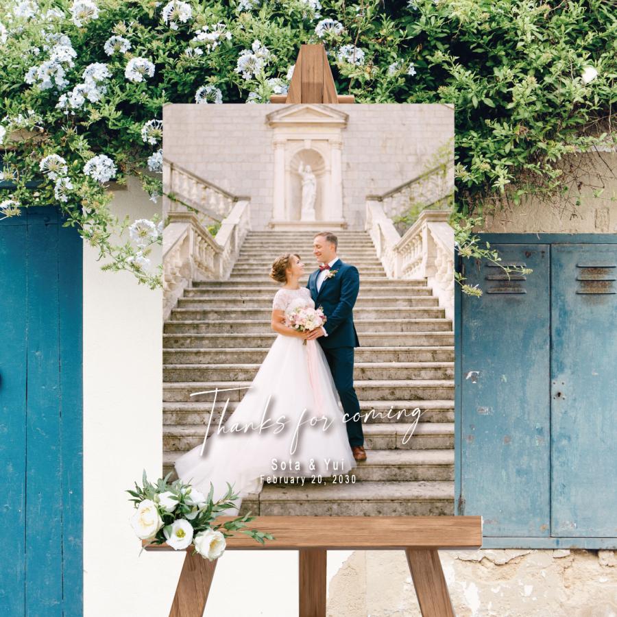 写真をウェルカムボードに【A4〜A1ポスタ―/パネル/キャンバス】結婚式 名入れ ウェディング 送料無料 : Wedding momo-noha - 通販 - Yahoo!ショッピング