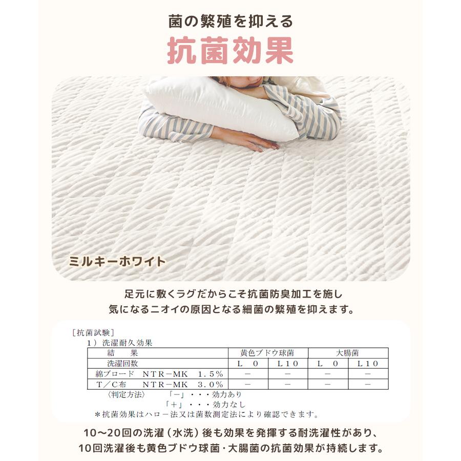 WEIMALL ラグ カーペット ラグマット 洗える 190×240cm 約3畳 L キルティングラグ おしゃれ 冬 北欧 オールシーズン 床暖房対応 防ダニ 抗菌 防臭 : WEIMALL ...