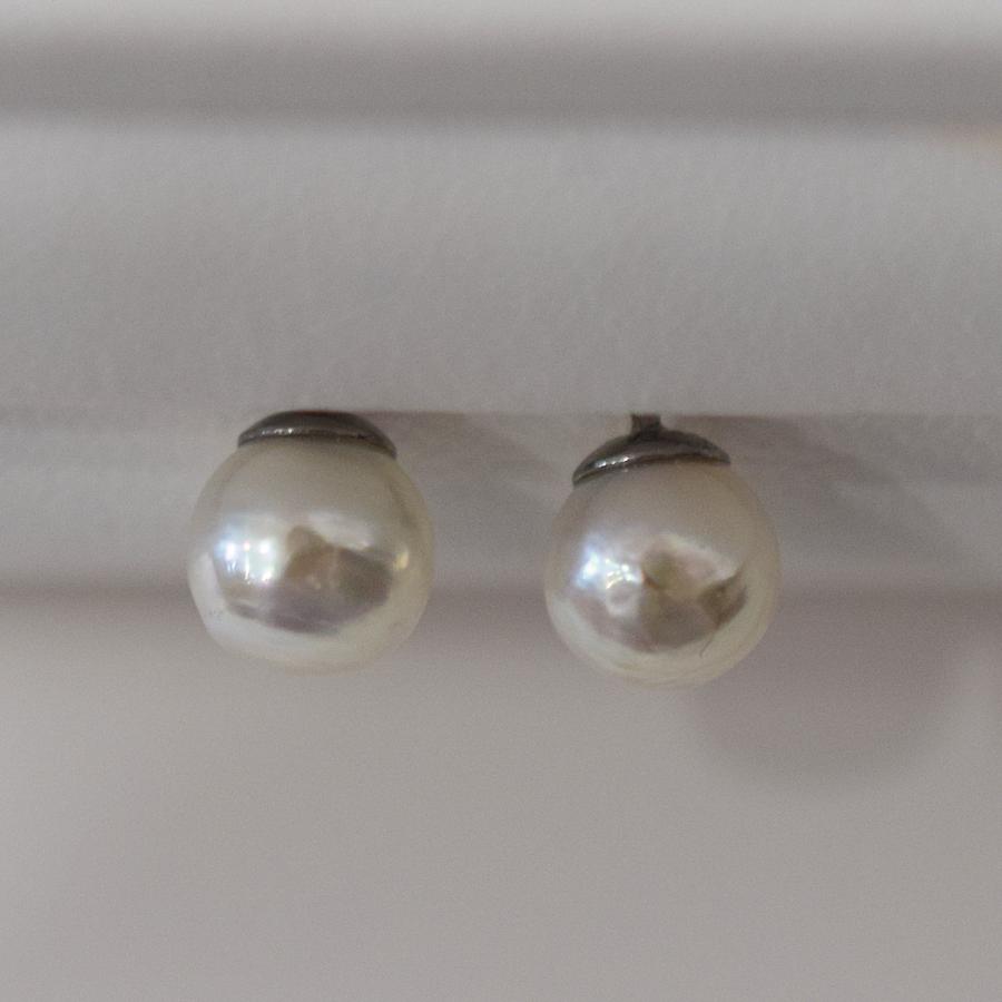 [pg121_1]6mm - 7mm バロック あこや真珠 ピアス サージカルステンレス 完成品 : REENS PEARL Yahoo!店 - 通販 - Yahoo!ショッピング