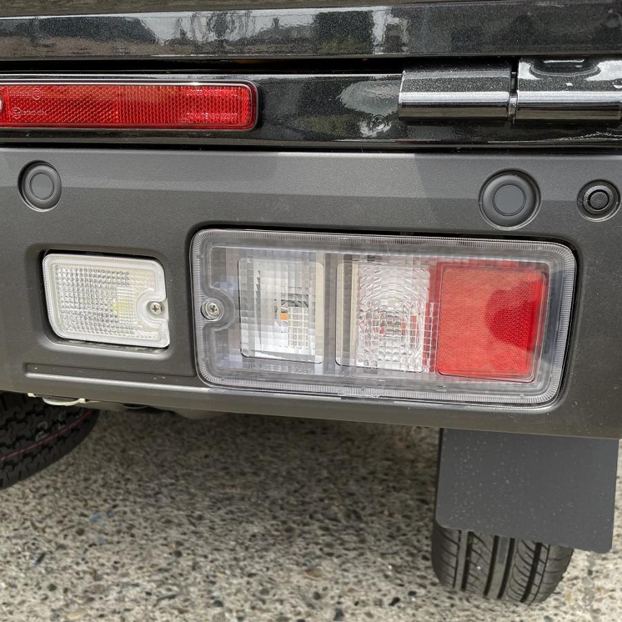 J-NEXT ダイハツ ハイゼットトラック/ハイゼットジャンボ MC後 (S500P/S510P) 用 スモーク テールレンズカバー 3連角穴タイプ 軽トラック 軽トラカスタム : ウエルク ...