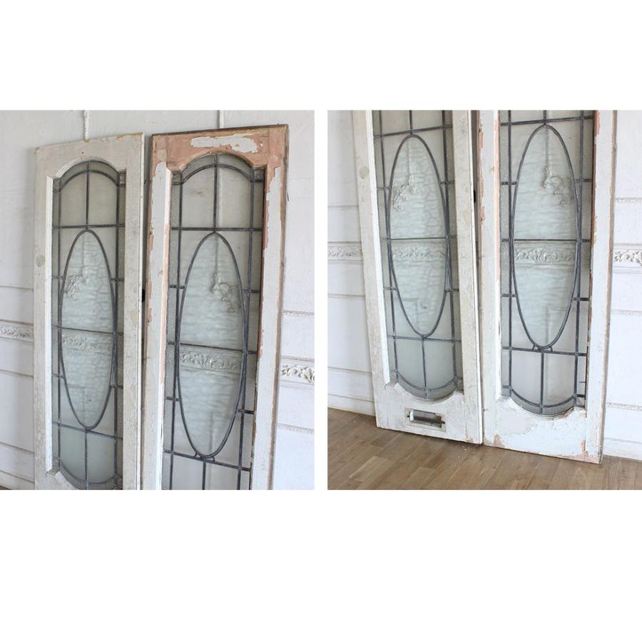 ドア ダブルドア ガラスドア ステンドドア 親子ドア ステンドグラス アンティーク イギリス ウェリントン wds-5569 : アンティーク家具 ウェリントン - 通販 - Yahoo!ショッピング