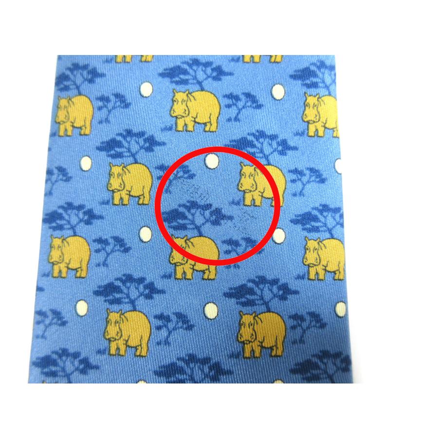 【エルメス】7439 HA カバ ドットモチーフ シルク ネクタイ 剣先9cm ライトブルー H40 : h40 : K.I CLUB - 通販 - Yahoo!ショッピング