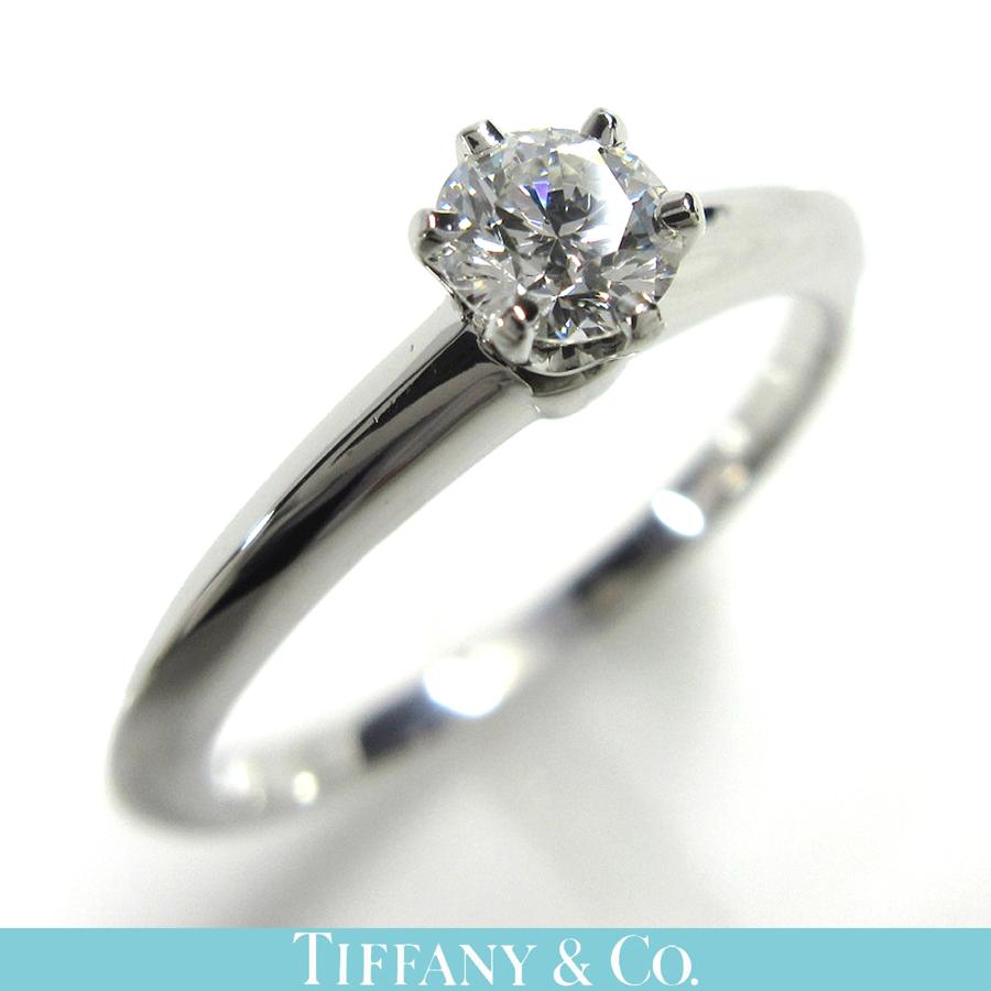 TIFFANY&Co. 【ティファニー】Pt950 1粒 ダイヤモンド プラチナ リング 0.23ct 10.5号 BJ10 : K.I CLUB - 通販 - Yahoo!ショッピング