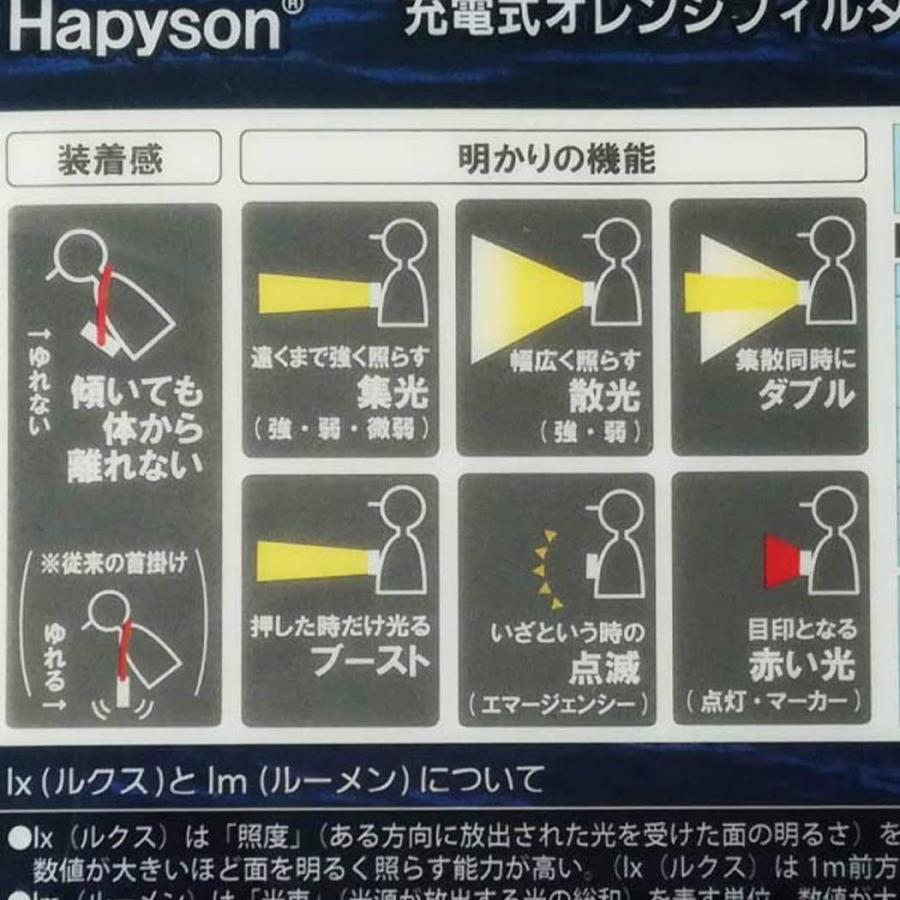 ハピソンHAPYSON YF-201F オレンジフィルター チェストライト :3232-hapyson-a-009:ウエストコースト アウトドアShop - 通販 - Yahoo!ショッピング