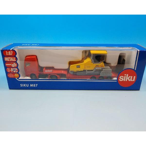 Siku ジク 1/87 Low Loader with Road Paver ローローダー 道路舗装機付き 1832 : ウエストポイント ...