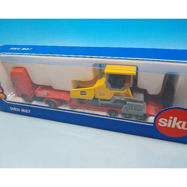 Siku ジク 1/87 Low Loader with Road Paver ローローダー 道路舗装機付き 1832 : ウエストポイント ...