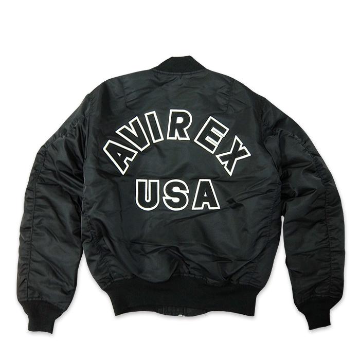 AVIREX(アビレックス) COMMERCIAL LOGO MA-1 FLIGHT JACKET [6102171] フライトジャケット ミリタリー アメカジ メンズ ナイロン中綿 ブルゾン ...