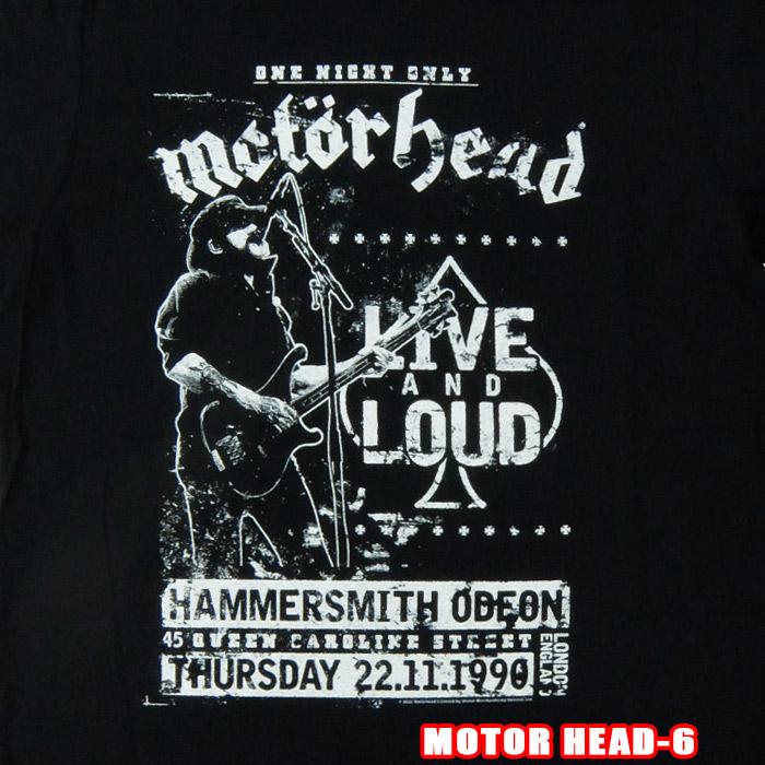 MOTORHEAD-6[モーターヘッド] LIVE AND LOUD ロックTシャツ バンドTシャツ ROCK T バンT 英国/米国の ...