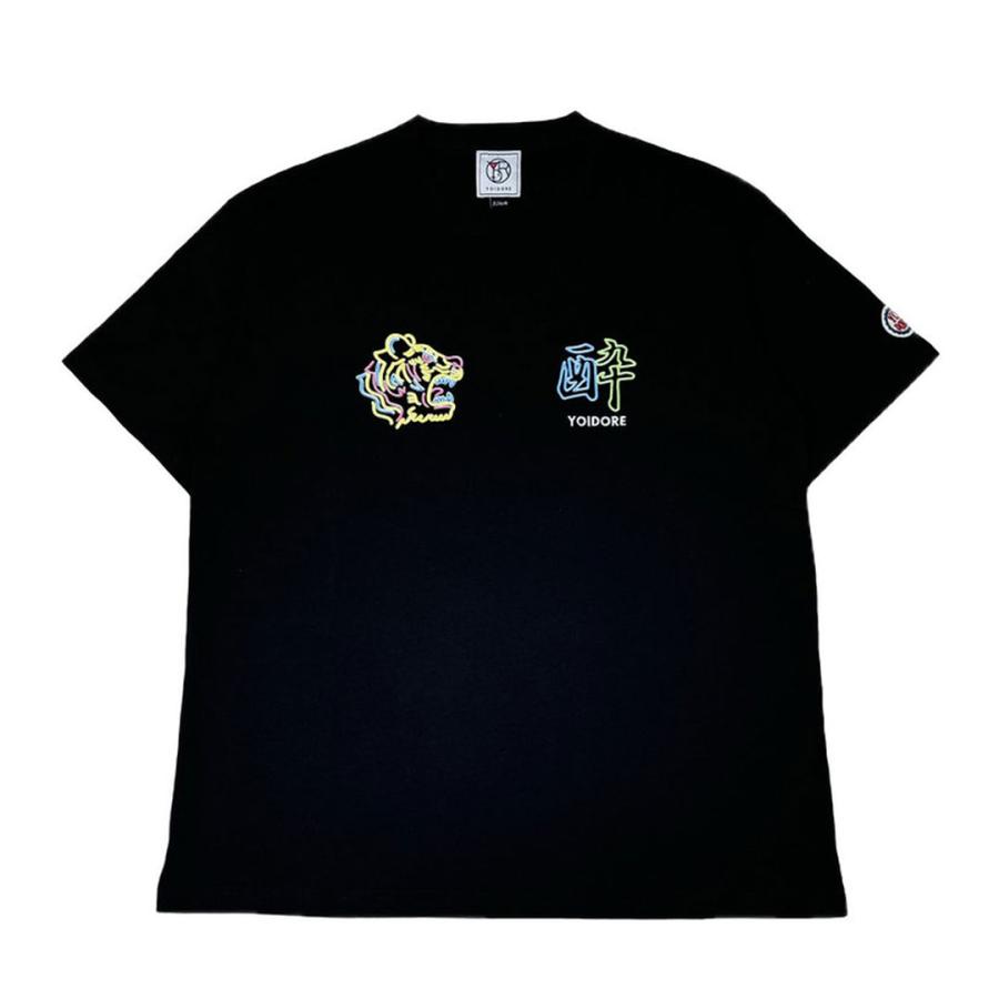 YOIDORE 酔虎ネオンTEE 送料無料 ヨイドレ プリント Tシャツ 半袖 オールシーズン おしゃれ かわいい 男女兼用 飲み会 ビール ...