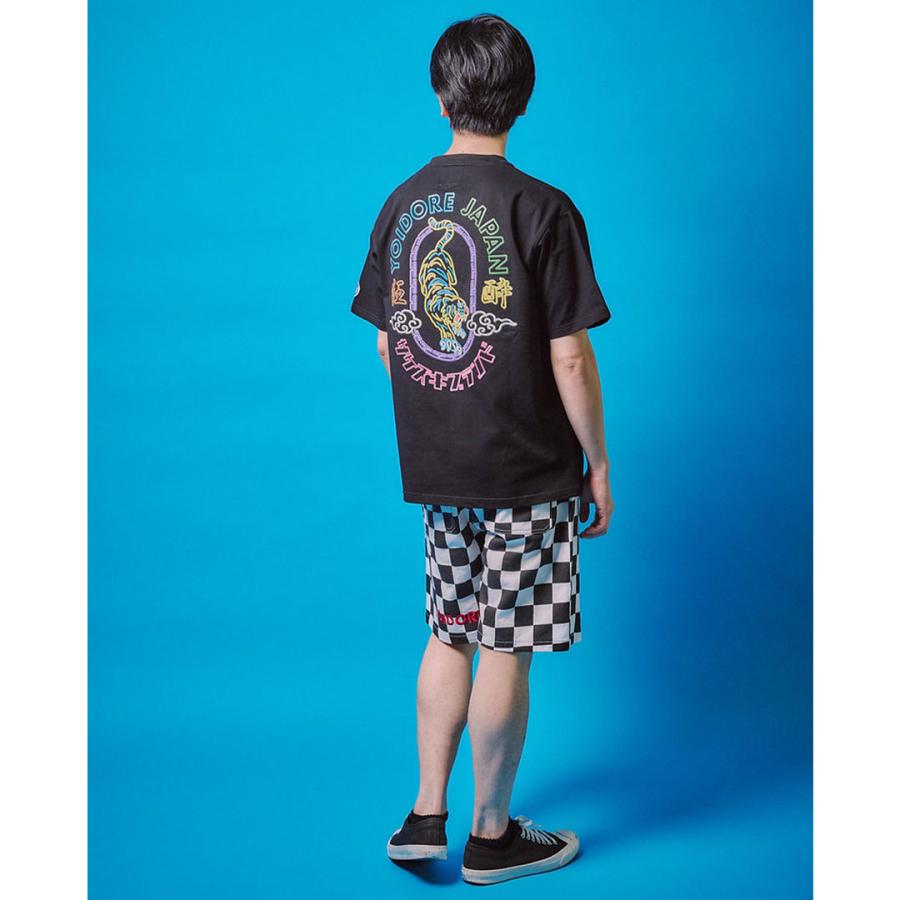 YOIDORE 酔虎ネオンTEE 送料無料 ヨイドレ プリント Tシャツ 半袖 オールシーズン おしゃれ かわいい 男女兼用 飲み会 ビール ...
