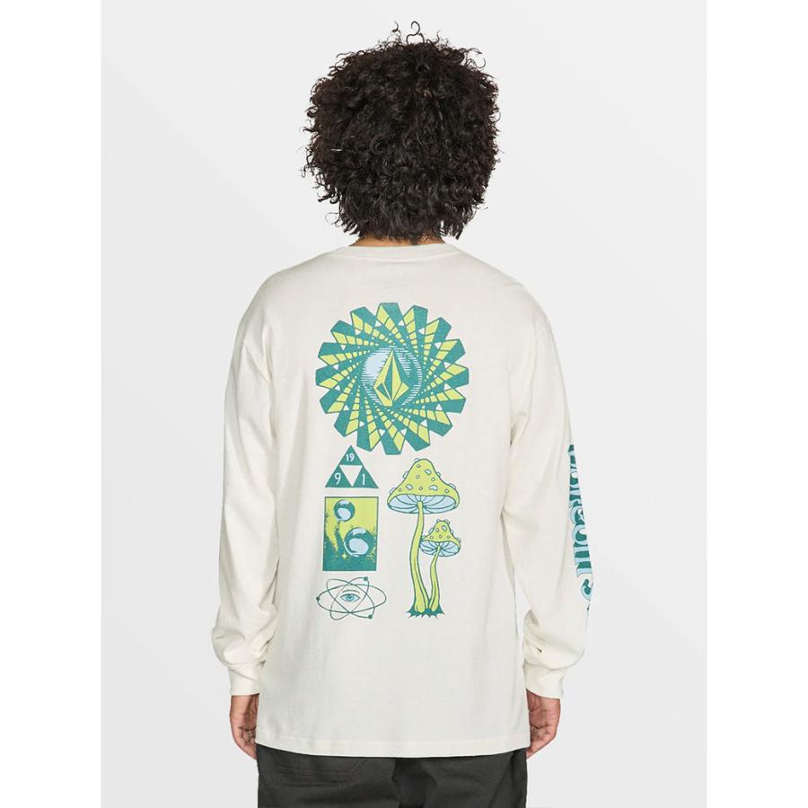 【セール】VOLCOM ボルコム FARM TO YARN MOLCHAT LONG SLEEVE TEE - OFF WHITE (AF632301) 送料無料 長袖 ロングスリーブ ロゴ ...