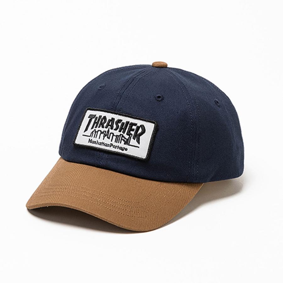 THRASHER × Manhattan Portage スラッシャー マンハッタンポーテージ THRASHER 6PANEL CAP 正規品 送料無料 キャップ 帽子 オールシーズン 男女 ...