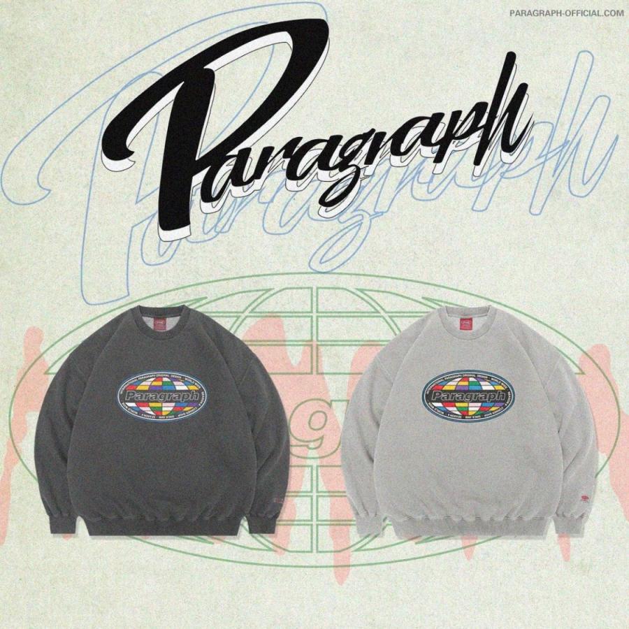 即納 Paragraph パラグラフ スウェット Earth Logo Graphic Sweatshirt(PARAGRAPH-NO.037-2a) キャンセル不可 22FW新作 ...