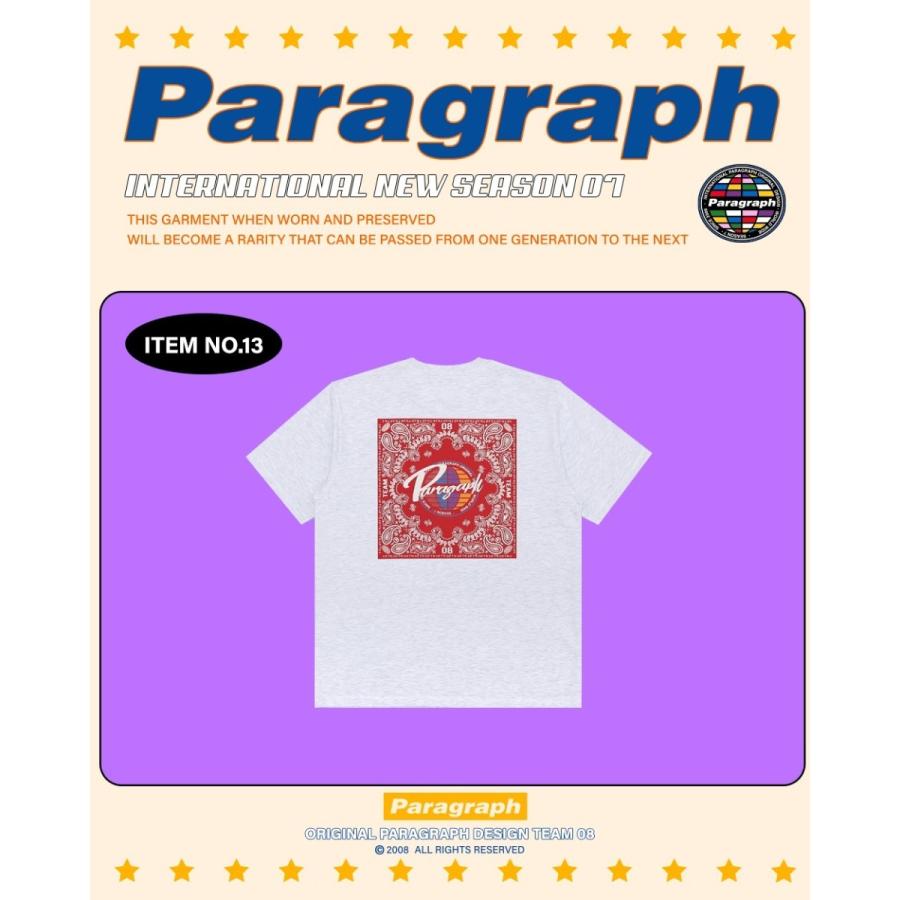 Paragraph パラグラフ Tシャツ 半袖 PAISLEY T-SHIRT (PARAGRAPH-NO.13) キャンセル不可 ...
