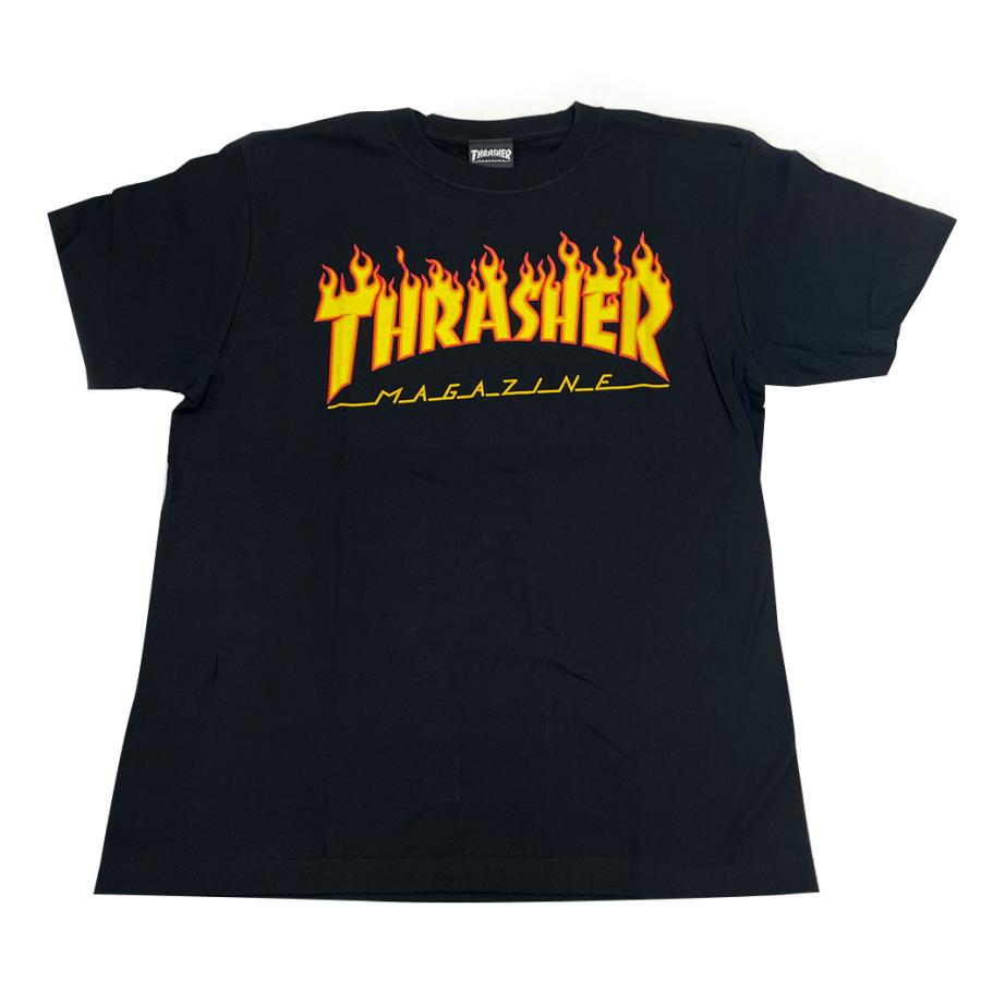 THRASHER(スラッシャー) FLAME S/S TEE (th91130) フレーム ショートスリーブ Tシャツ スラッシャー TEE プリント メンズ レディース ユニセックス 送料 ...