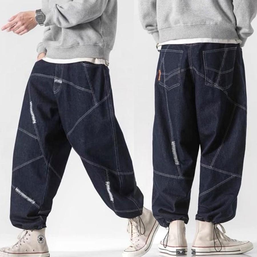 デニムパンツ ワイドパンツ オーバーサイズ ラインステッチ 韓国ブランド 韓国ファッション ユニセックス ストリート(wfs-006) :wfs-006:WFLAGS - 通販 - Yahoo ...