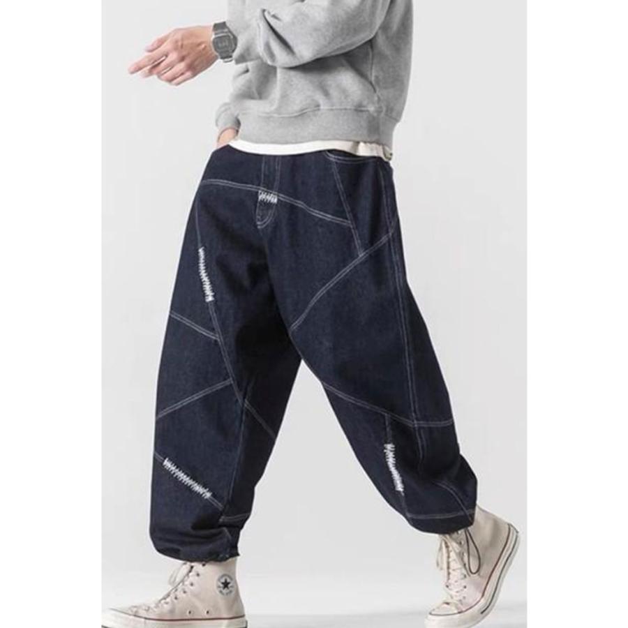デニムパンツ ワイドパンツ オーバーサイズ ラインステッチ 韓国ブランド 韓国ファッション ユニセックス ストリート(wfs-006) :wfs-006:WFLAGS - 通販 - Yahoo ...