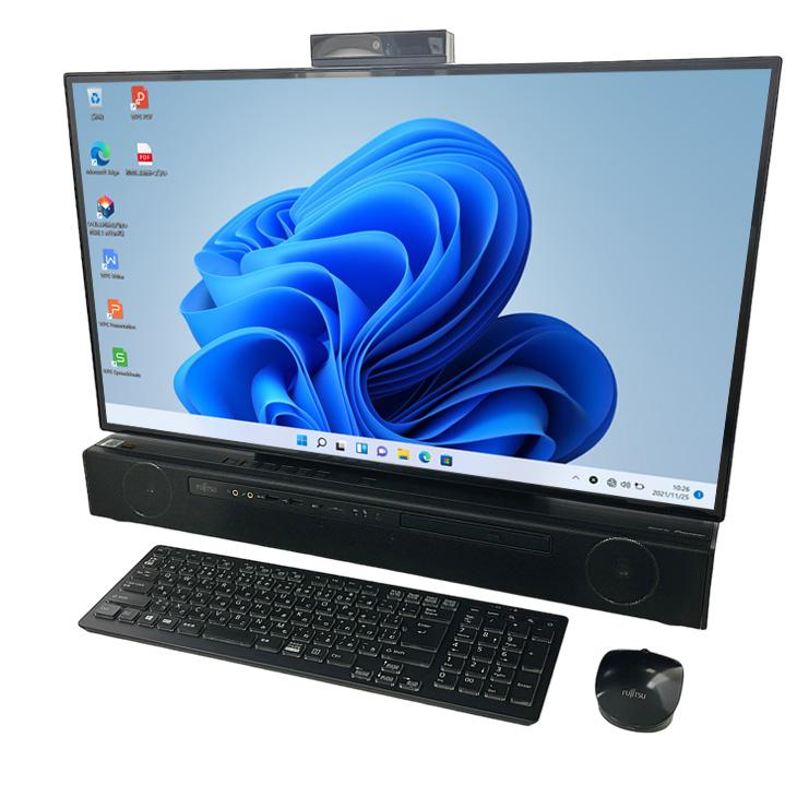 富士通（FUJITSU） ESPRIMO FH90/E2 中古 一体型 地デジ Office Win11home 純正キーマウス[Core ...
