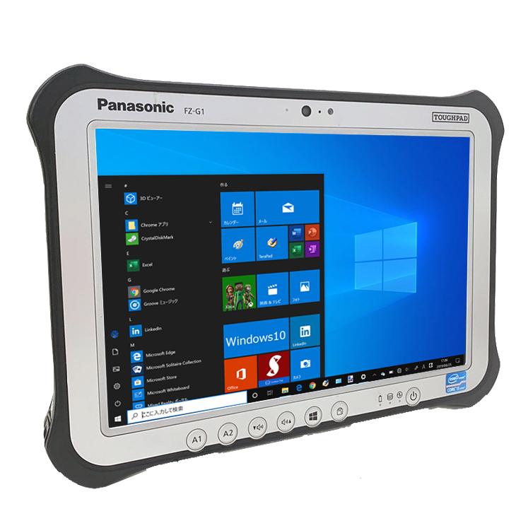 Panasonic TOUGHPAD タフパッド FZ-G1 中古 Win10 防塵・防水 [core i5 4310U 2.0GHz メモリ4GB SSD128GB 無線 カメラ 10.1型 ...