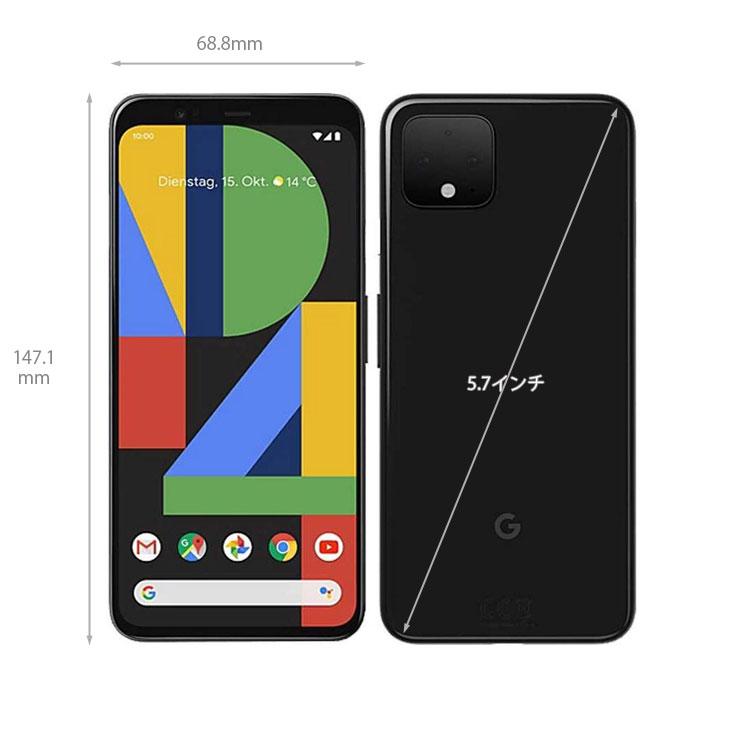 【SIMロック解除済み】Google Pixcel 4 スマートフォン eSIM対応 顔認証 [Snapdragon 855G RAM6GB ROM64GB 5.7インチ Android ...