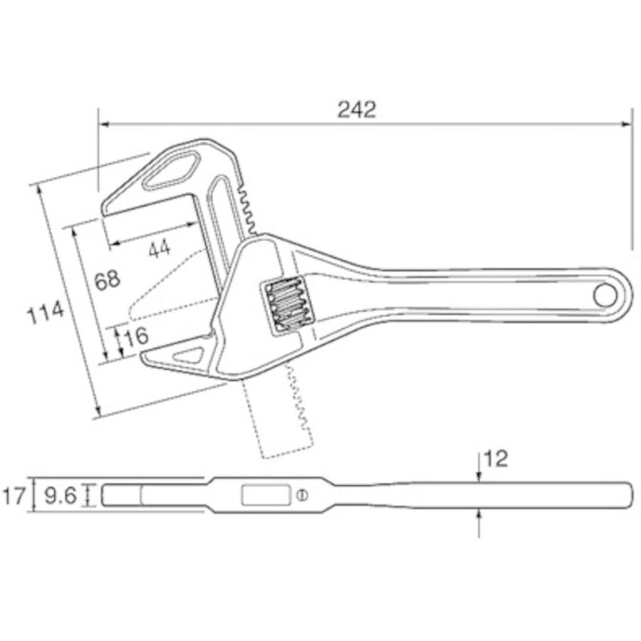 TOP（DIY） TOP トラップレンチ TMW-1665 : WHATNOT - 通販 - Yahoo!ショッピング