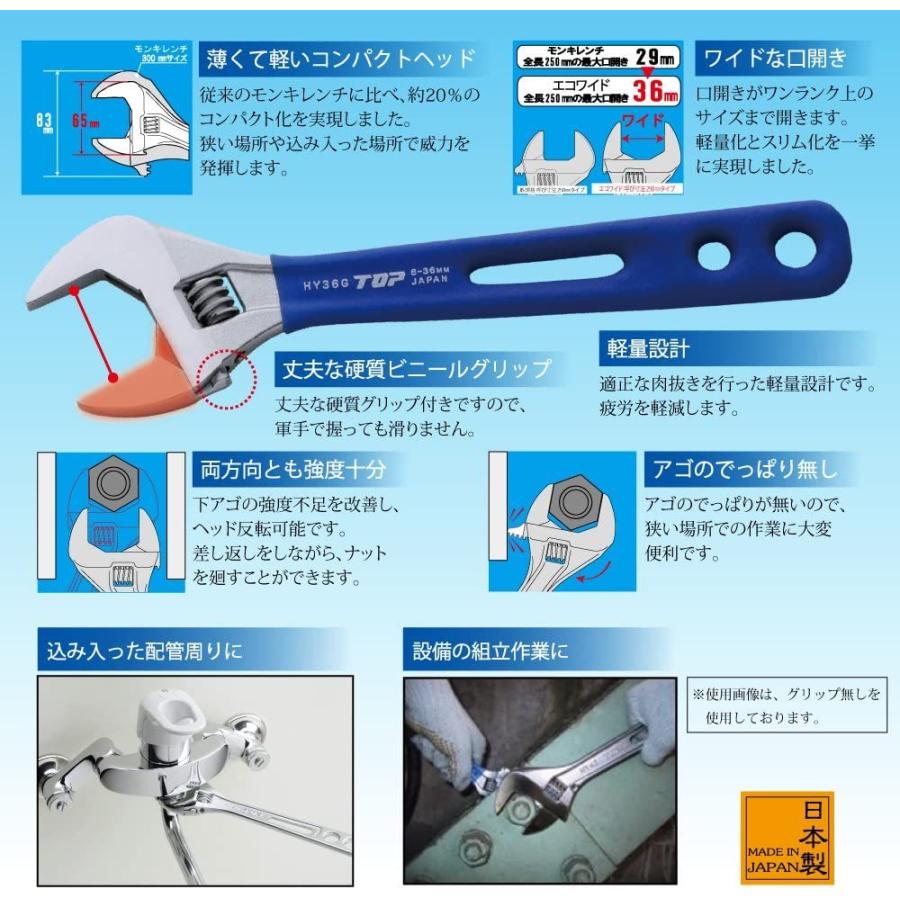 TOP（DIY） TOP エコワイド ビニールグリップ付 HY-36G : WHATNOT - 通販 - Yahoo!ショッピング