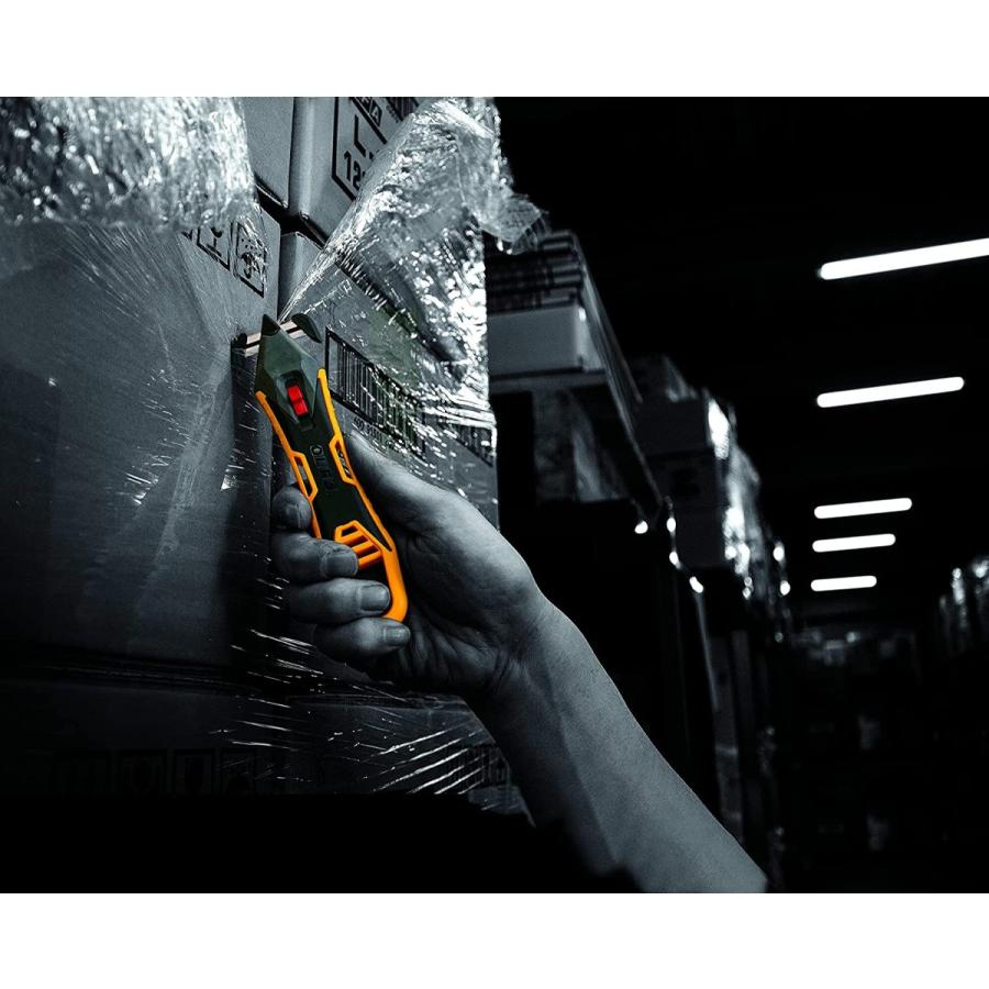 OLFA（オルファ） カイコーン 替刃式 カイコーンPRO 本体 開梱用カッター 開梱 段ボール テープスリッター付き 239B ステンレス刃 ワンタッチ交換 4901165301840 ...