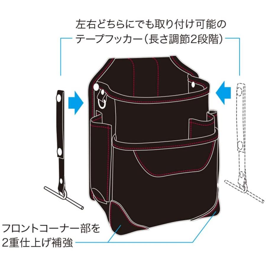 JEFCOM DENSAN デンサン ジェフコム 腰袋 電工ハイポーチ ND-81H-SR ハイグレード 3丁吊ホルダー付 : WHATNOT - 通販 - Yahoo!ショッピング