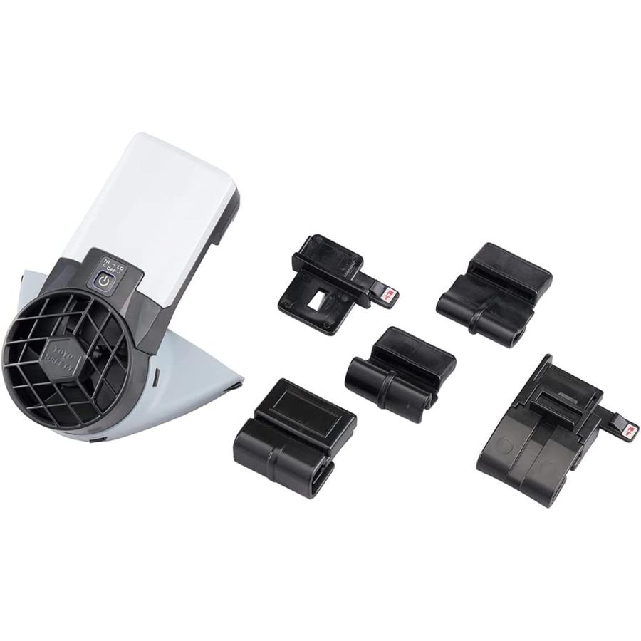 TOYO SAFETY トーヨーセフティー ヘルメット取付式送風機 No.7703 白 送風機 扇風機 涼しい 熱中症対策 ヘルメット取付用 4962087702771 : WHATNOT ...