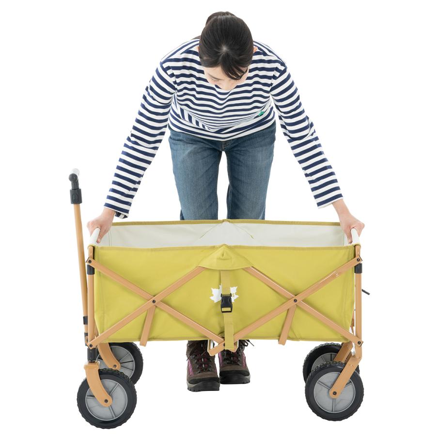 LOGOS ロゴス キャリーワゴン logos アウトドアワゴン 折りたたみ カート ワゴン キャンプ アウトドア 大容量 88L 丸洗い イエロー Life丸洗いキャリー カラフルロゴス ...