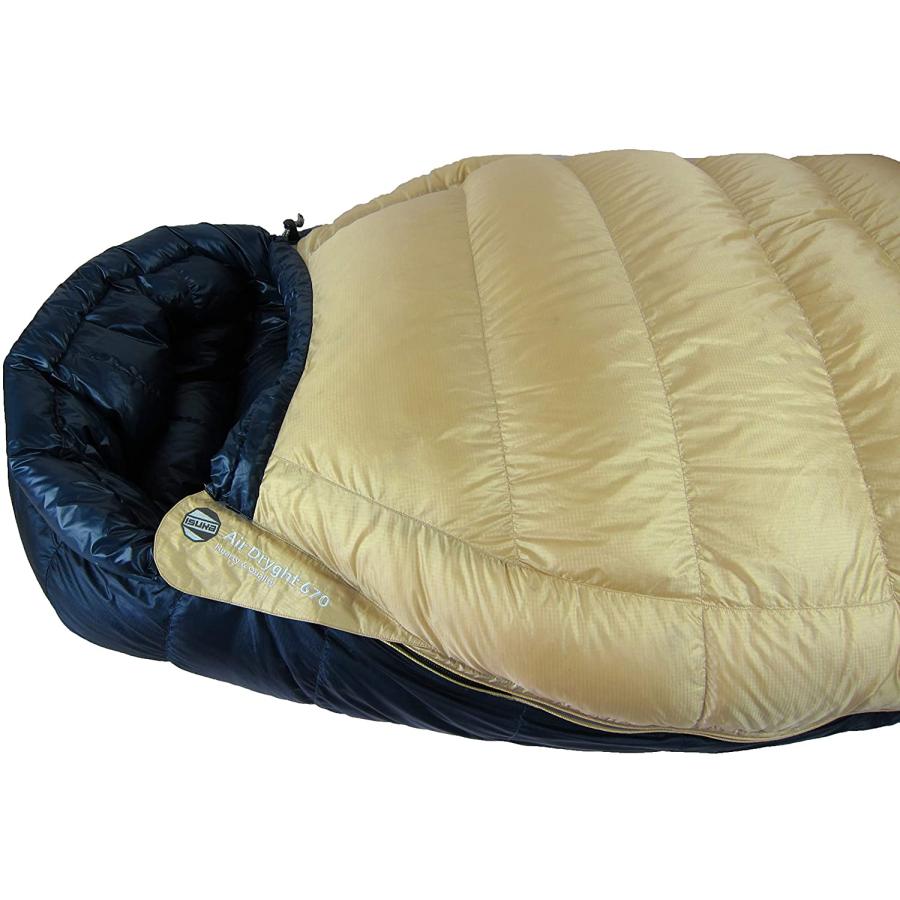 ISUKA イスカ 登山 アウトドア キャンプ 寝袋 シュラフ 冬用 冬山 極寒 厳冬期 車中泊 エアドライト 670 -15℃ タン クリーム色 3000m級 4988998151613 ...