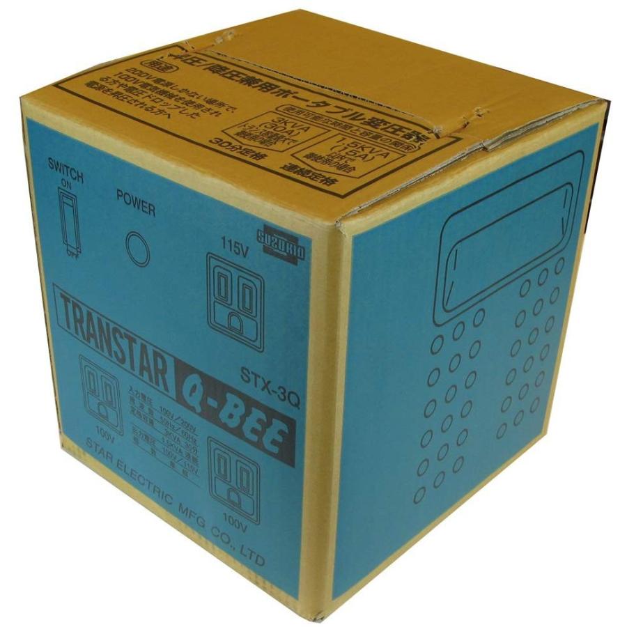 SUZUKID スズキッド STX-3QB 変圧器トランスター トランスターキュービー 本体色ネイビー 4991945015869 スター電器 ...