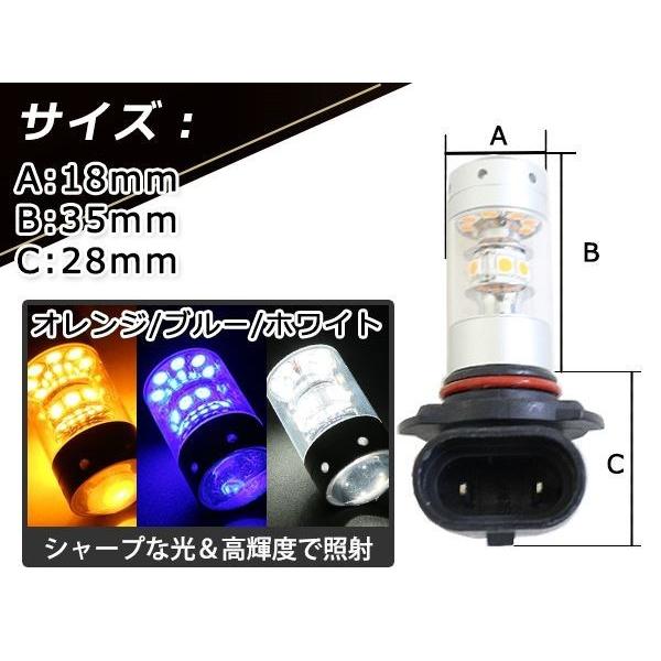 ラルゴ W30 12V/24V HB3 LED ハイビーム 150W ヘッドライト バルブ 車検対応 3000K アンバー イエロー ...